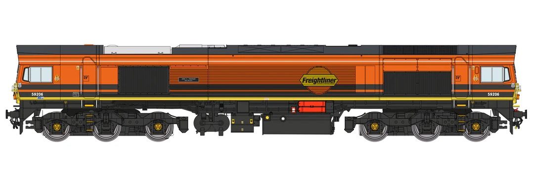 Dapol 4D-005-008 Class 59 'John F Yeoman' 59206 Freightliner Livery